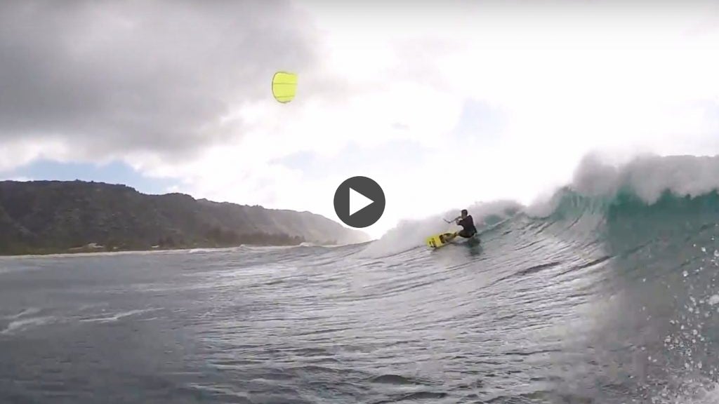 Kitesurfing On A Wipika 6.5 (from 1996) In The Waves In 2017 | Free ...